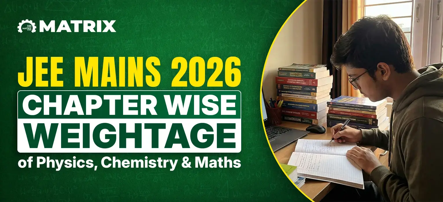 JEE Mains Chapter Wise Weightage: 2026, Physics, Chemistry & Mathematics